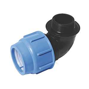 Klemkoppeling knie 90° buitendraad - Raintechshop.nl Snelle levering uit eigen voorraad Scherpe ...